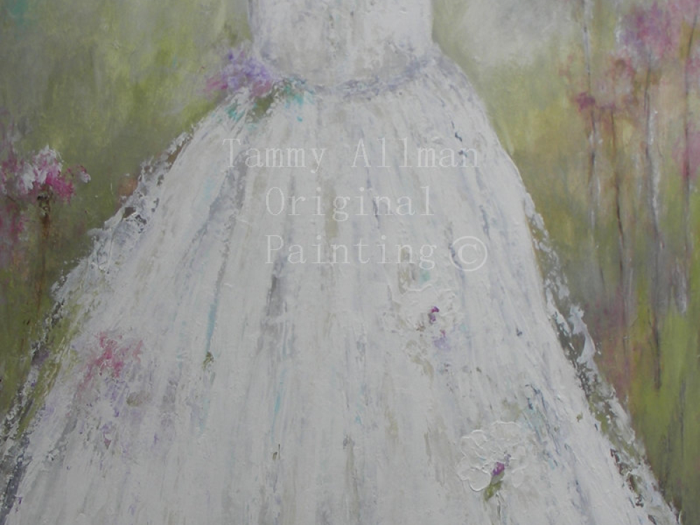 Surreal Dress Oil Impasto Painting | Kenzie's Cottage