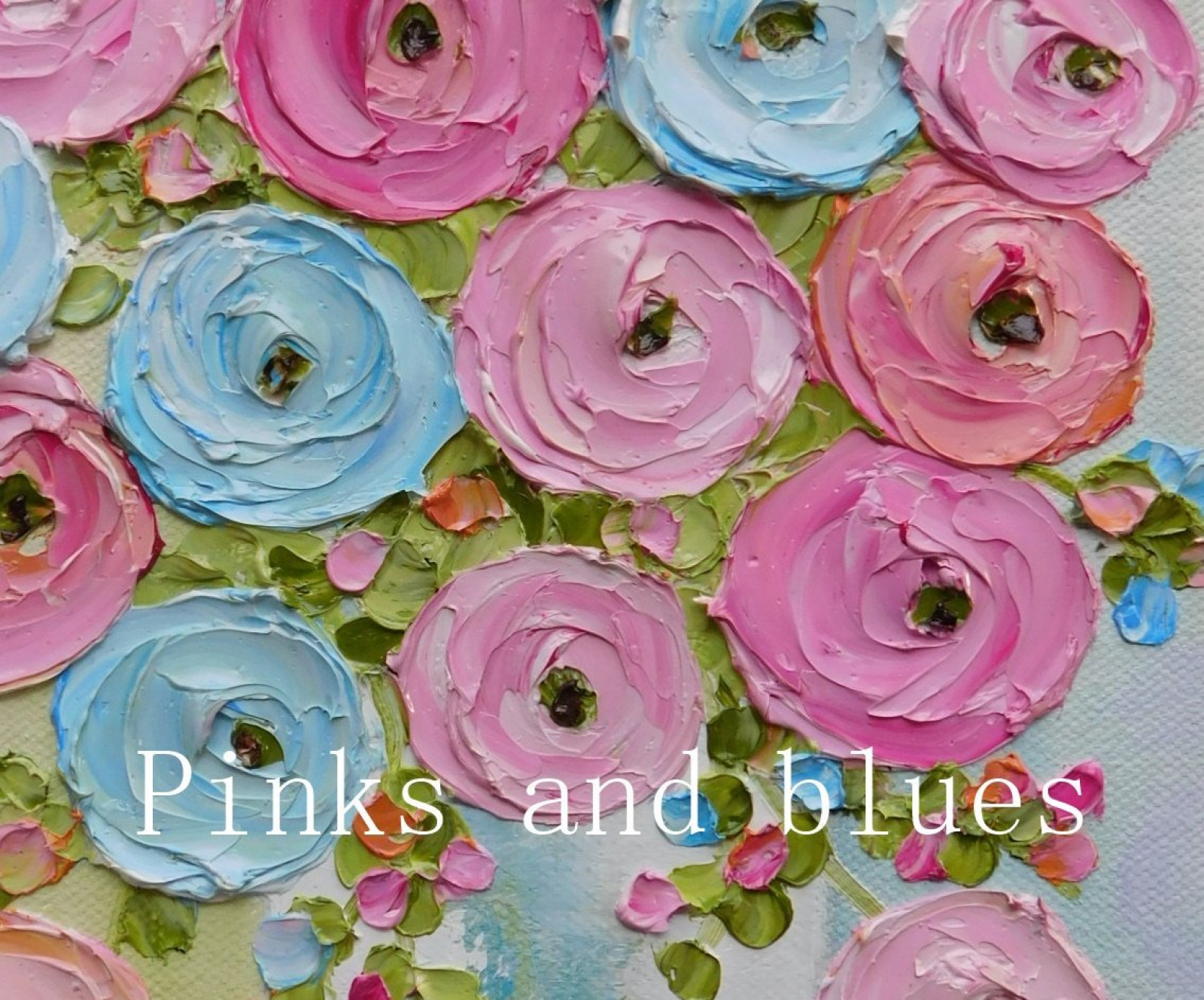 Custom Ranunculus oil impasto, Ranunculas painting | Kenzie's Cottage